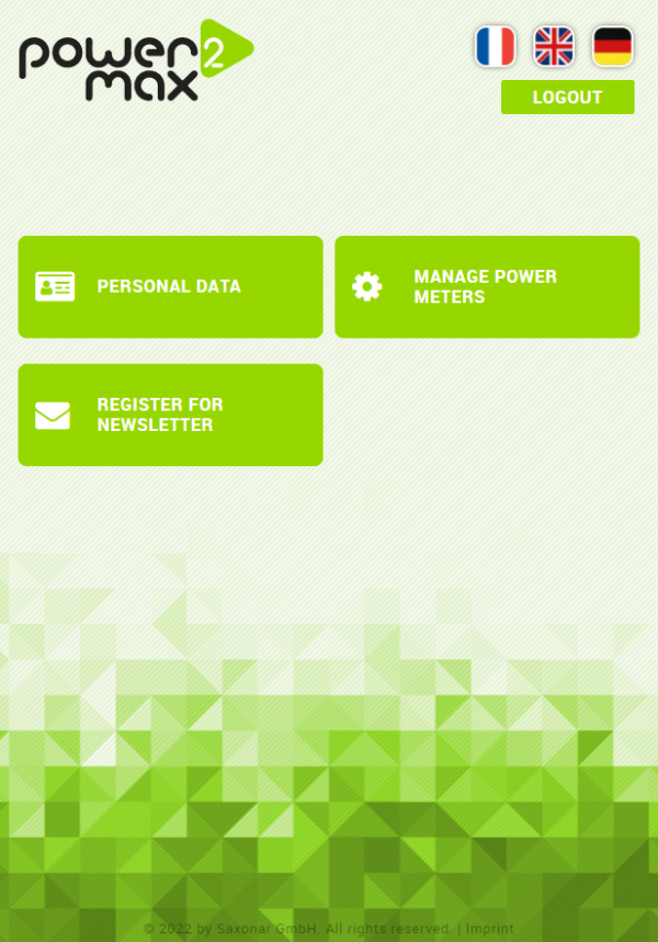 Create your power2max app account – power2max